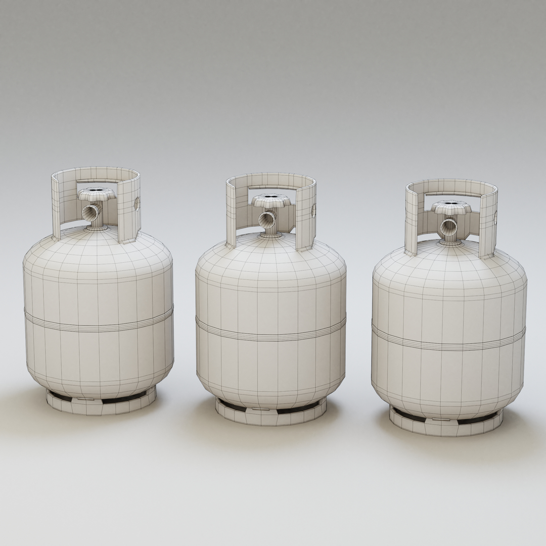 9kg Gas Bottles 3D Model - TurboSquid 1503124