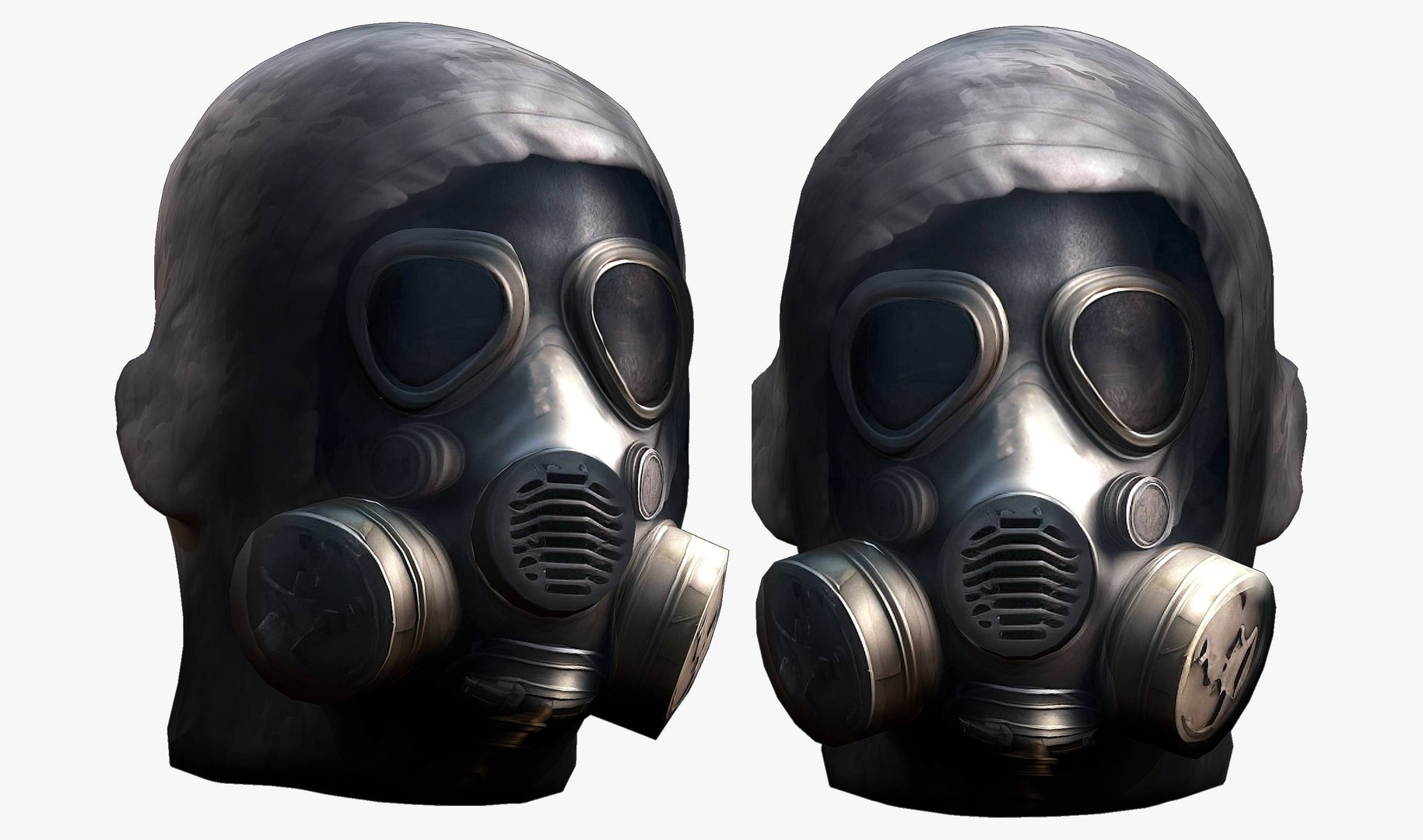 Gas Mask Helmet 3d Model Military Combat Fantasy Cyborg Space 3D Model ...