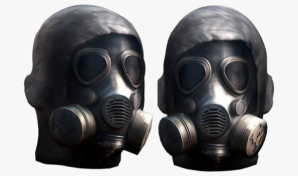 modelo 3d Gas mask helmet military combat fantasy cyborg space ...