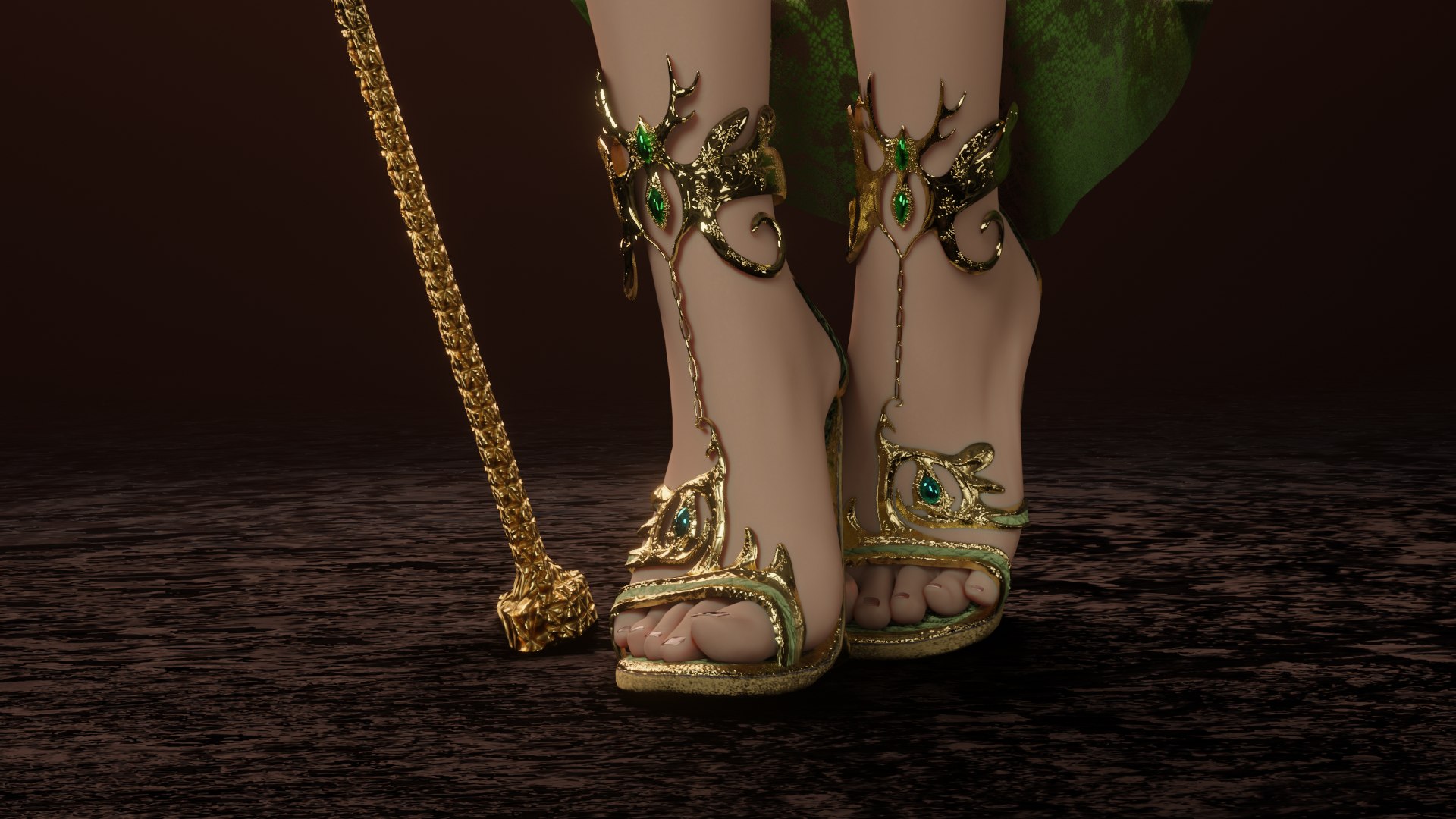 3D Model Beautiful Elven Wizard - TurboSquid 2039596