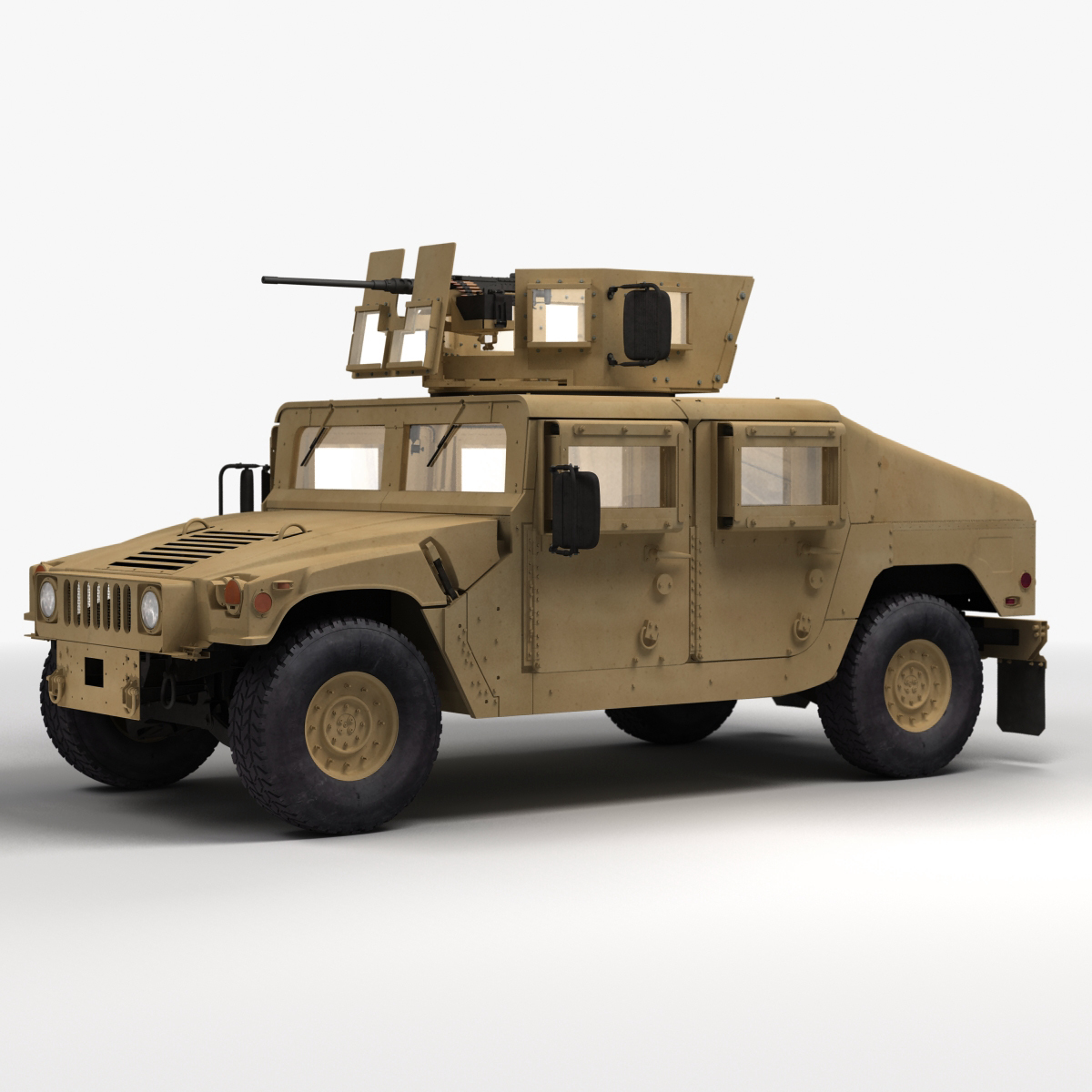 3ds realistic hmmwv military humvee