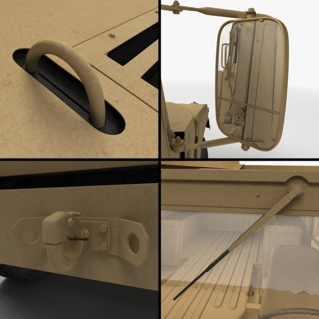 3ds realistic hmmwv military humvee