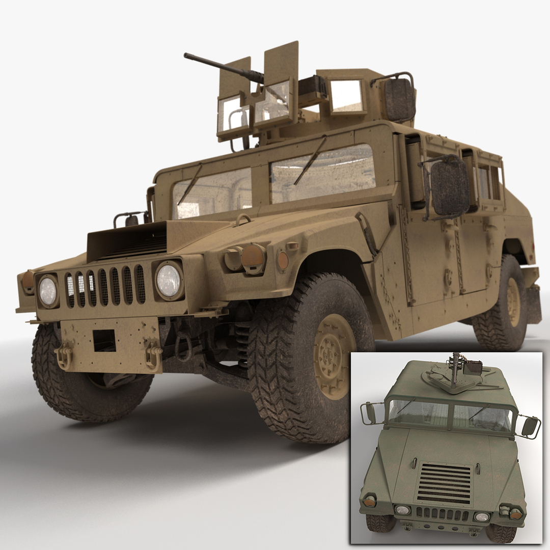HMMWV Wojskowy Humvee Model 3D - TurboSquid 800475
