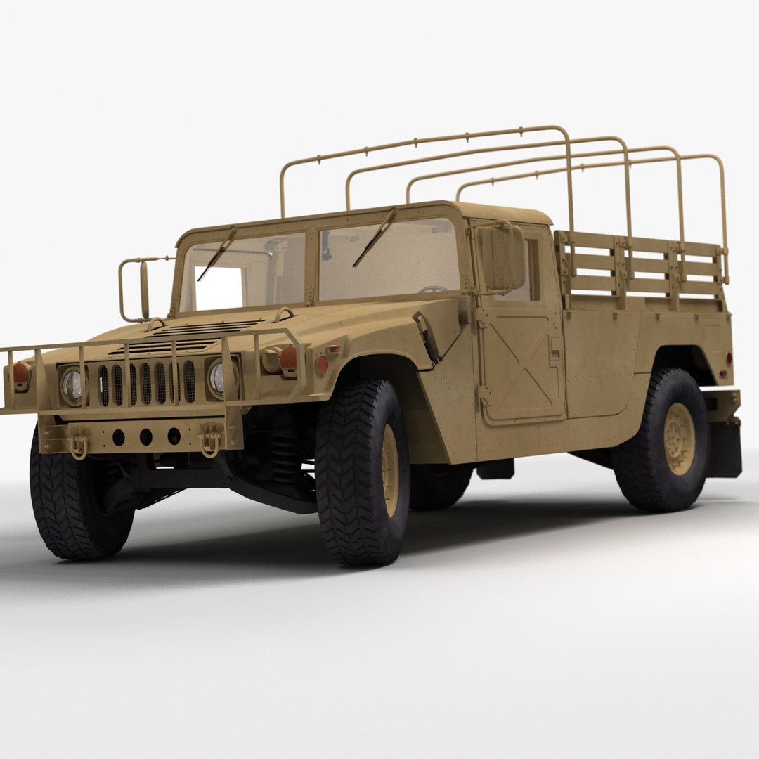 3ds realistic hmmwv military humvee