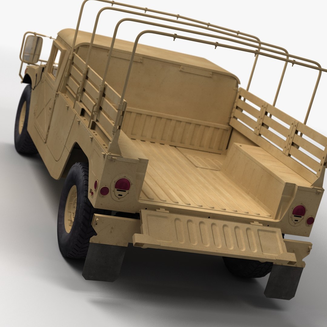 3ds realistic hmmwv military humvee