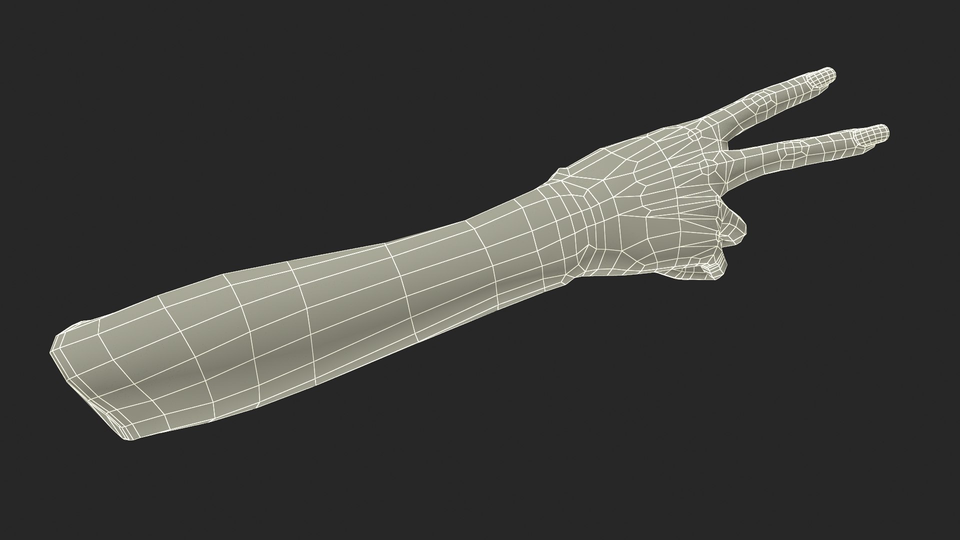 European Woman Hand Victory Sign Pose 3D Model - TurboSquid 2194766