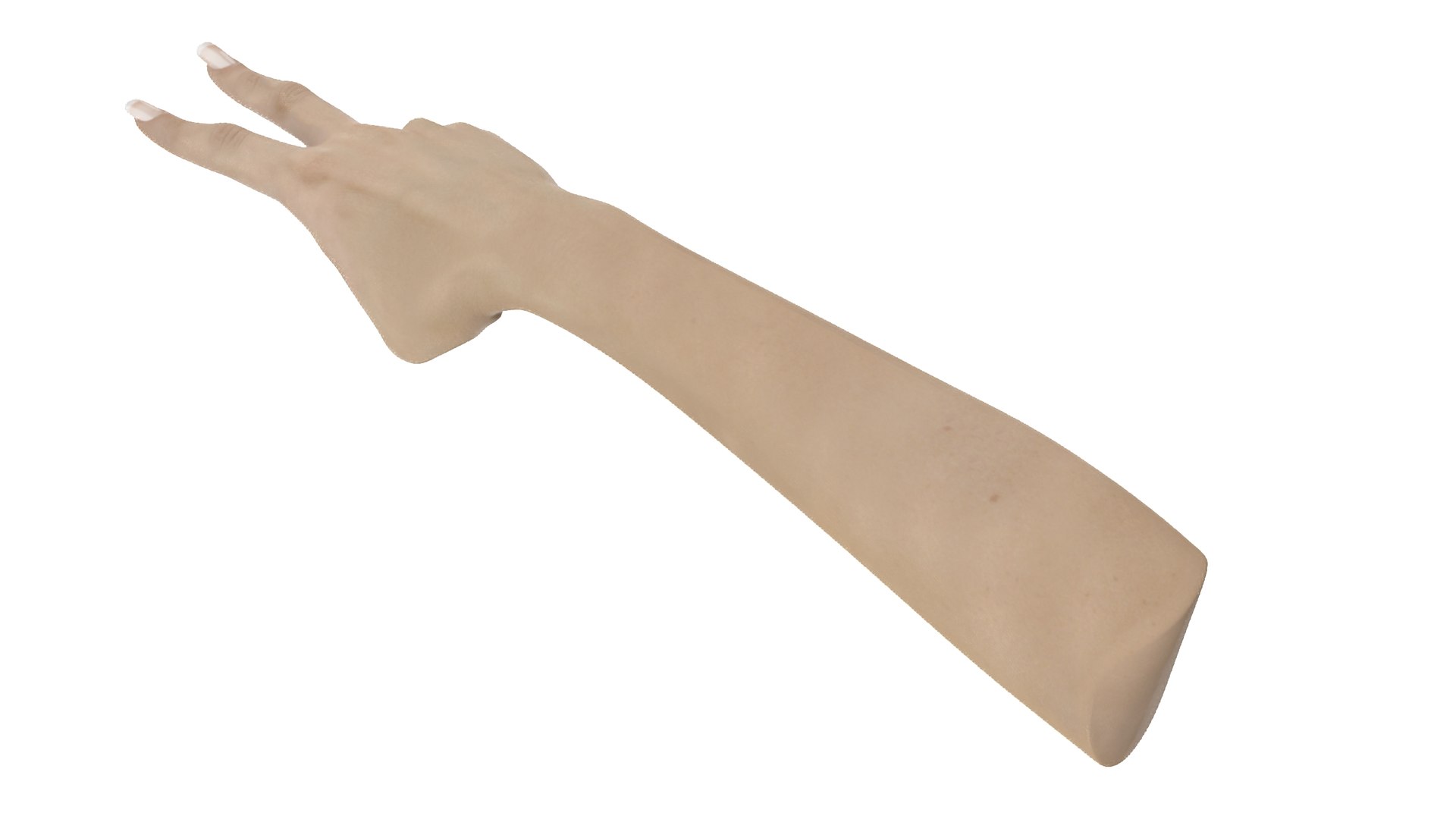 European Woman Hand Victory Sign Pose 3D Model - TurboSquid 2194766