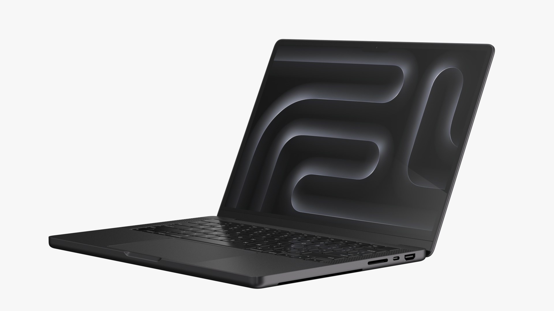 Apple MacBook Pro 14-inch M3 Space Black Model - TurboSquid 2149594