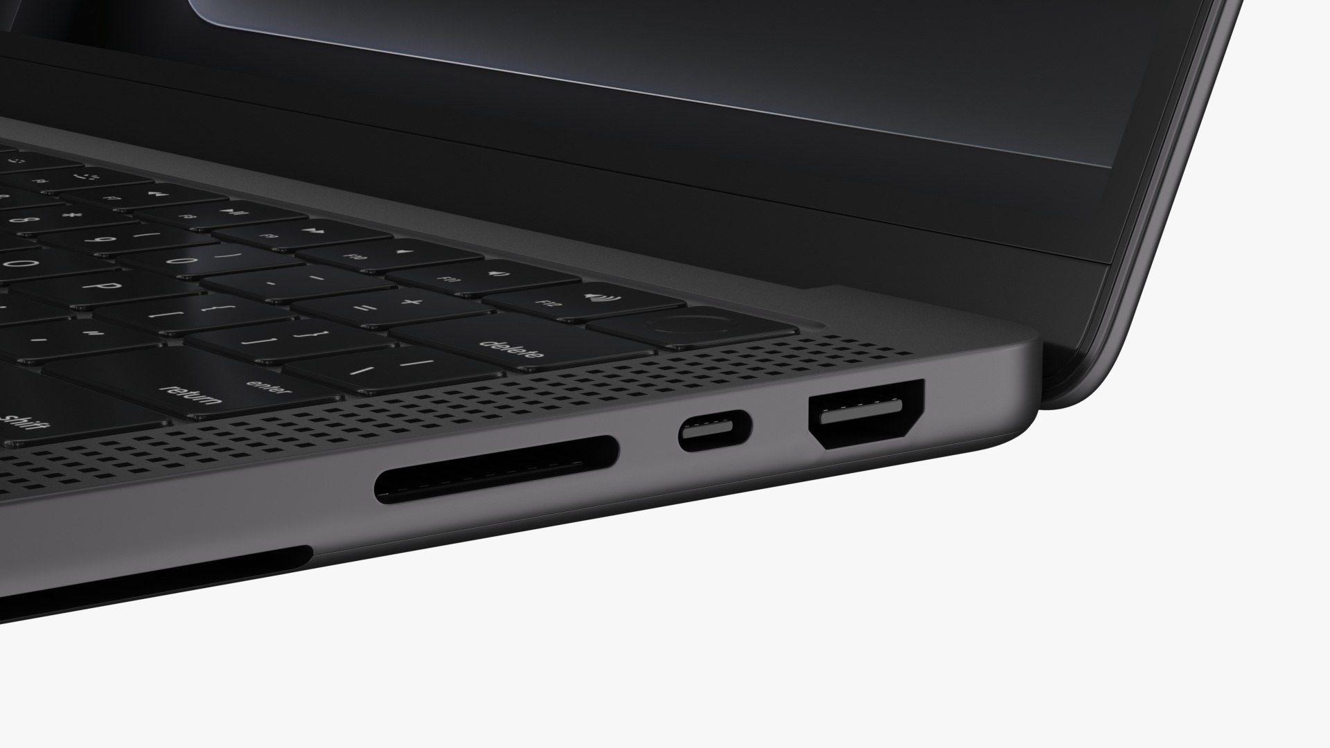 Apple MacBook Pro 14-inch M3 Space Black Model - TurboSquid 2149594