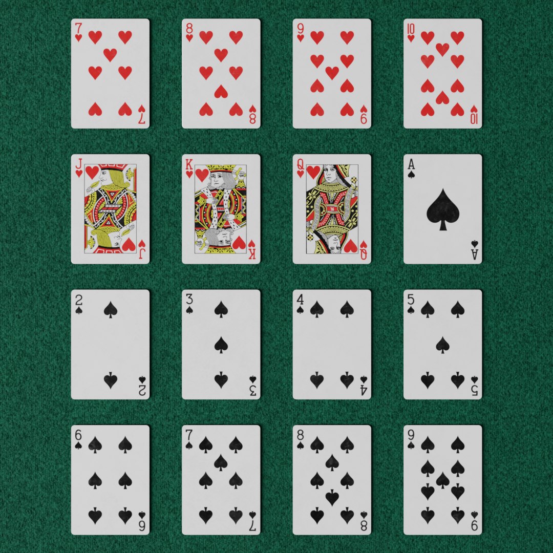 3D Playing Cards 3D Model - TurboSquid 2008717