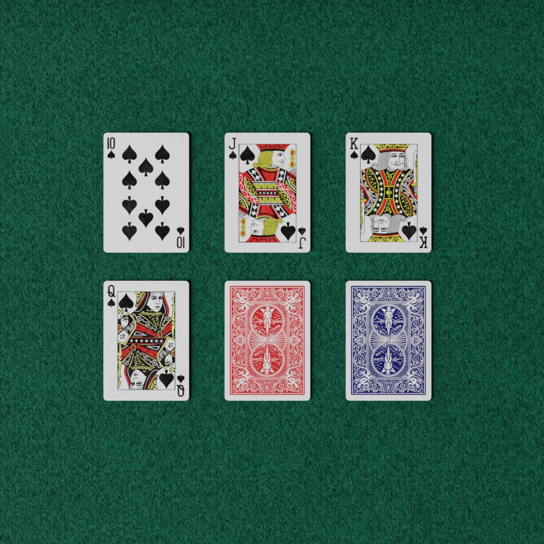 3D Playing Cards 3D Model - TurboSquid 2008717