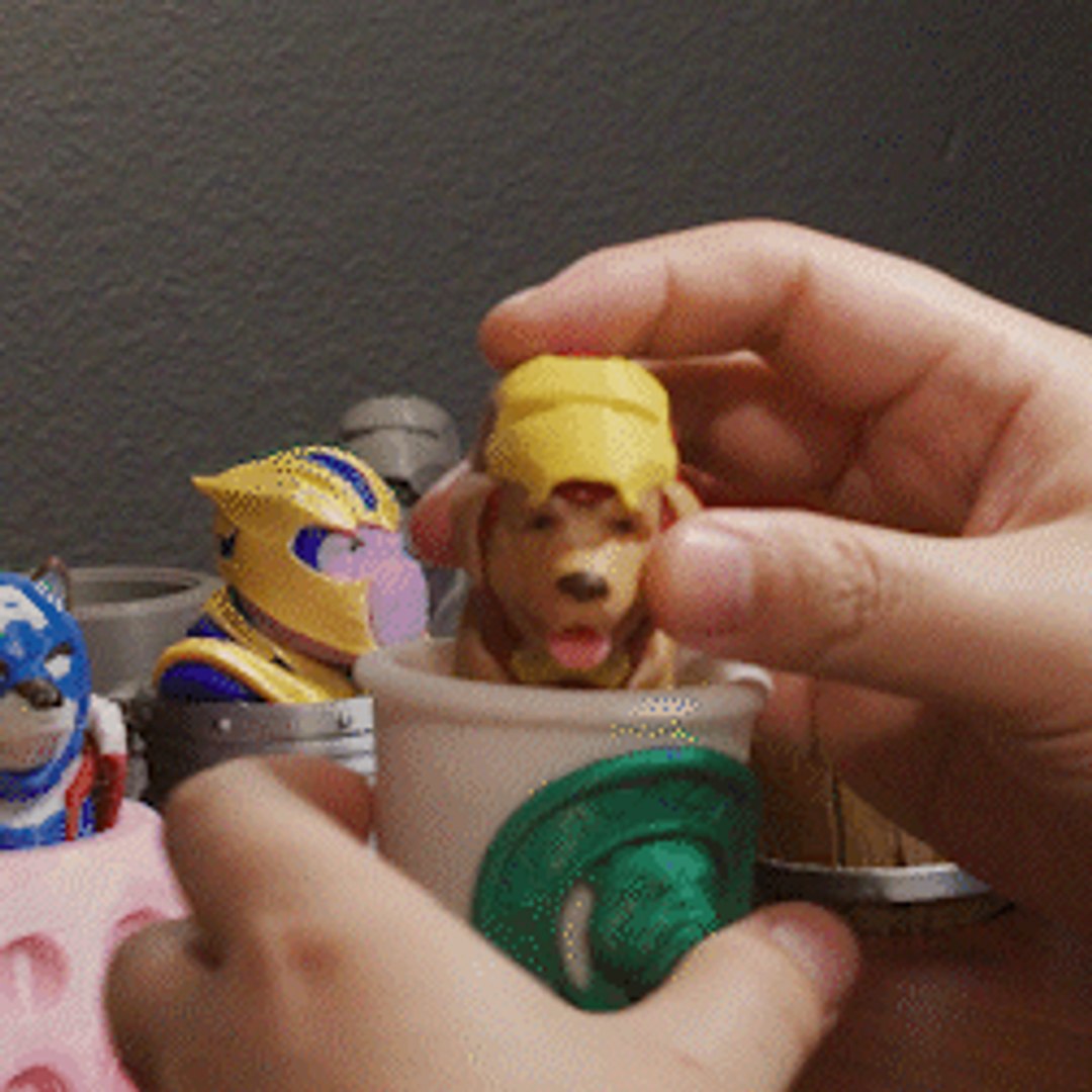 Lazy Heroes Retriever Iron Man Figure Toy Container Color Ready 3D ...