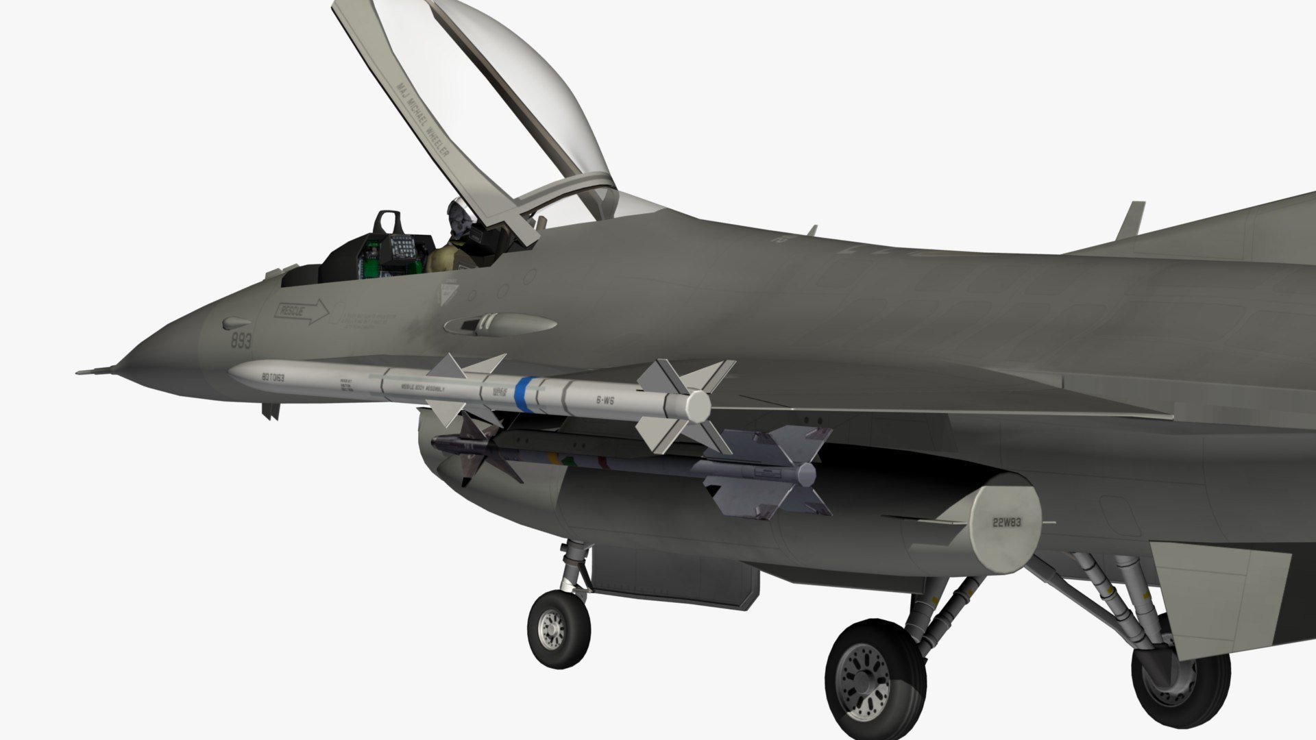 F16c Block 50 3D - TurboSquid 1304522