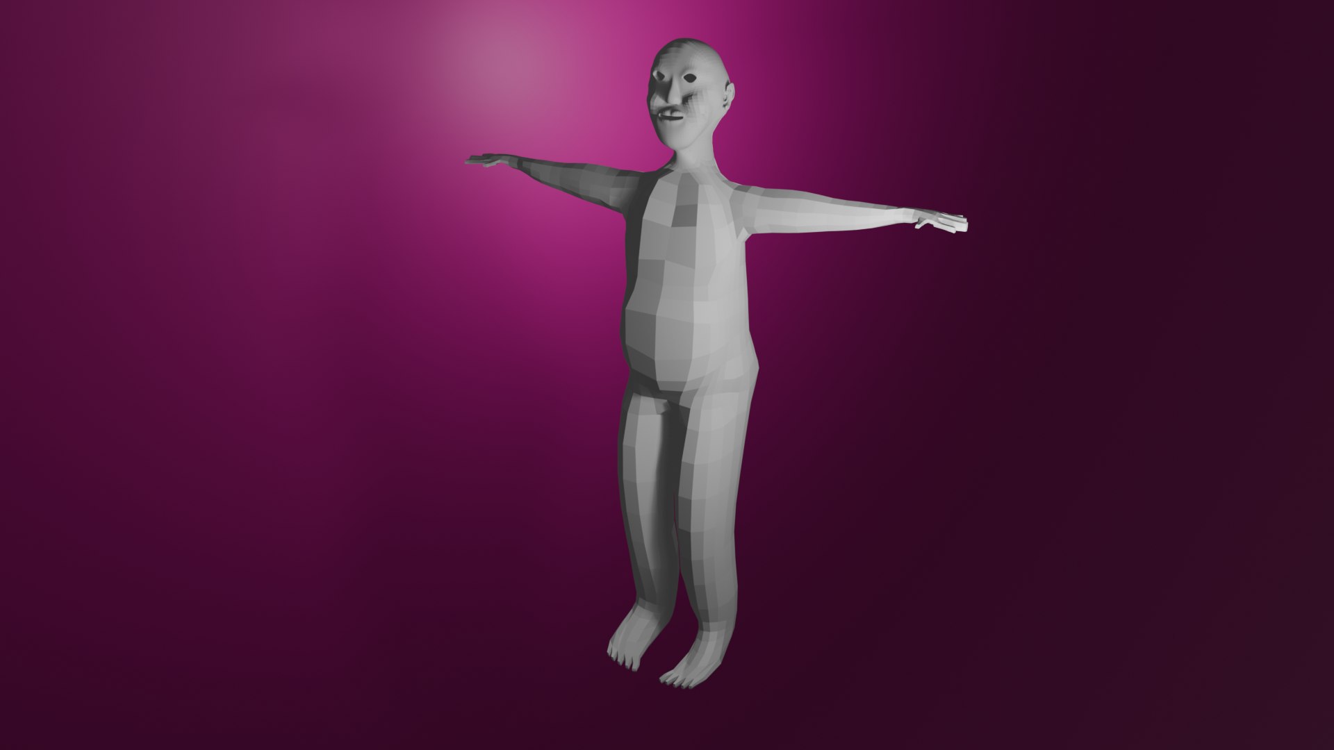 Low Poly - Fat Man 3D - TurboSquid 2344547