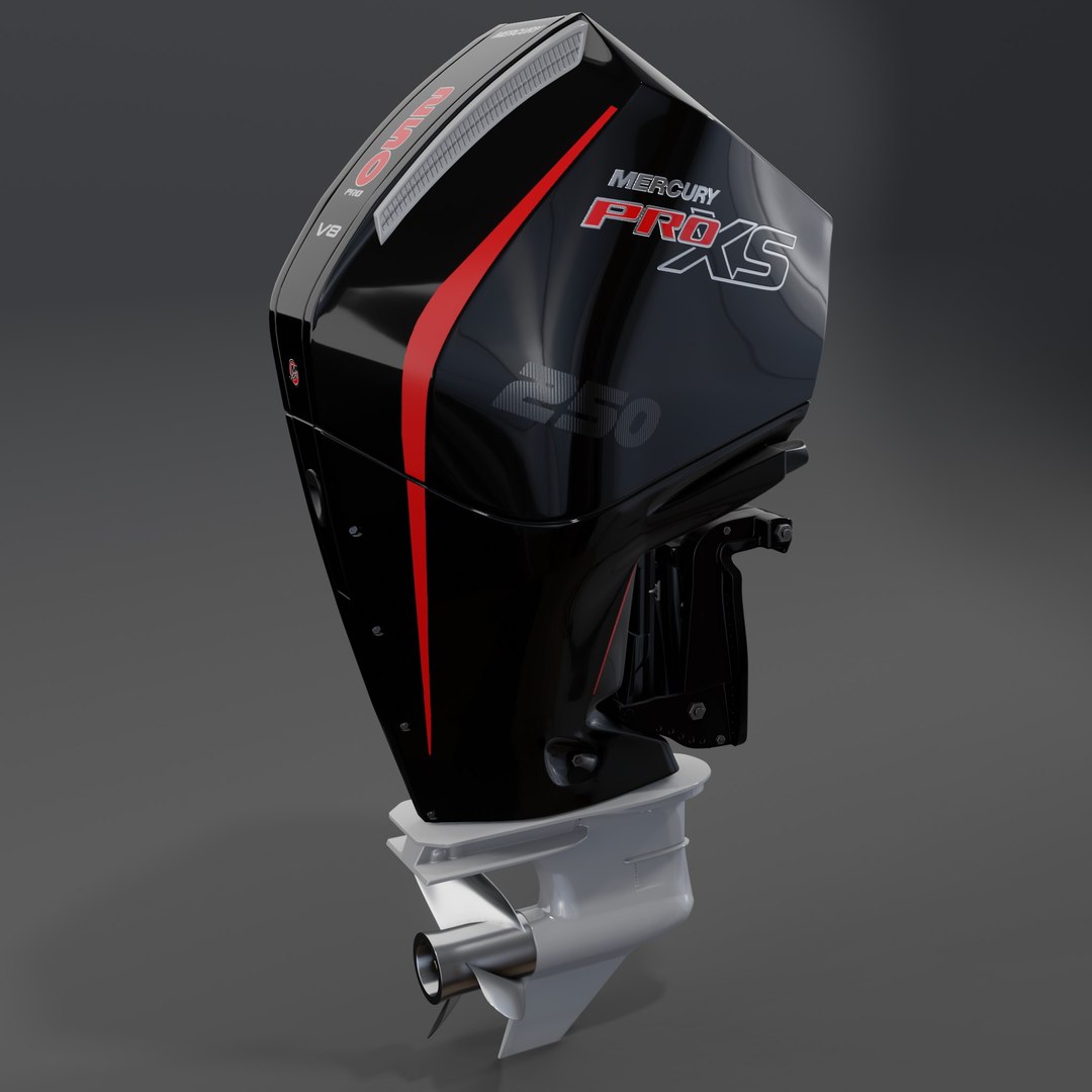 Mercury Pro XS 250 Outboard PBR Model 3D Model - TurboSquid 2241914