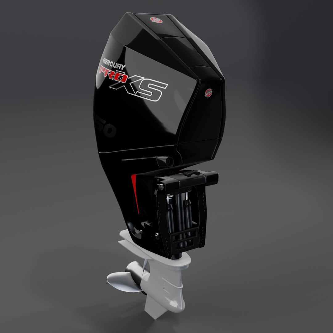 Mercury Pro XS 250 Outboard PBR Model 3D Model - TurboSquid 2241914