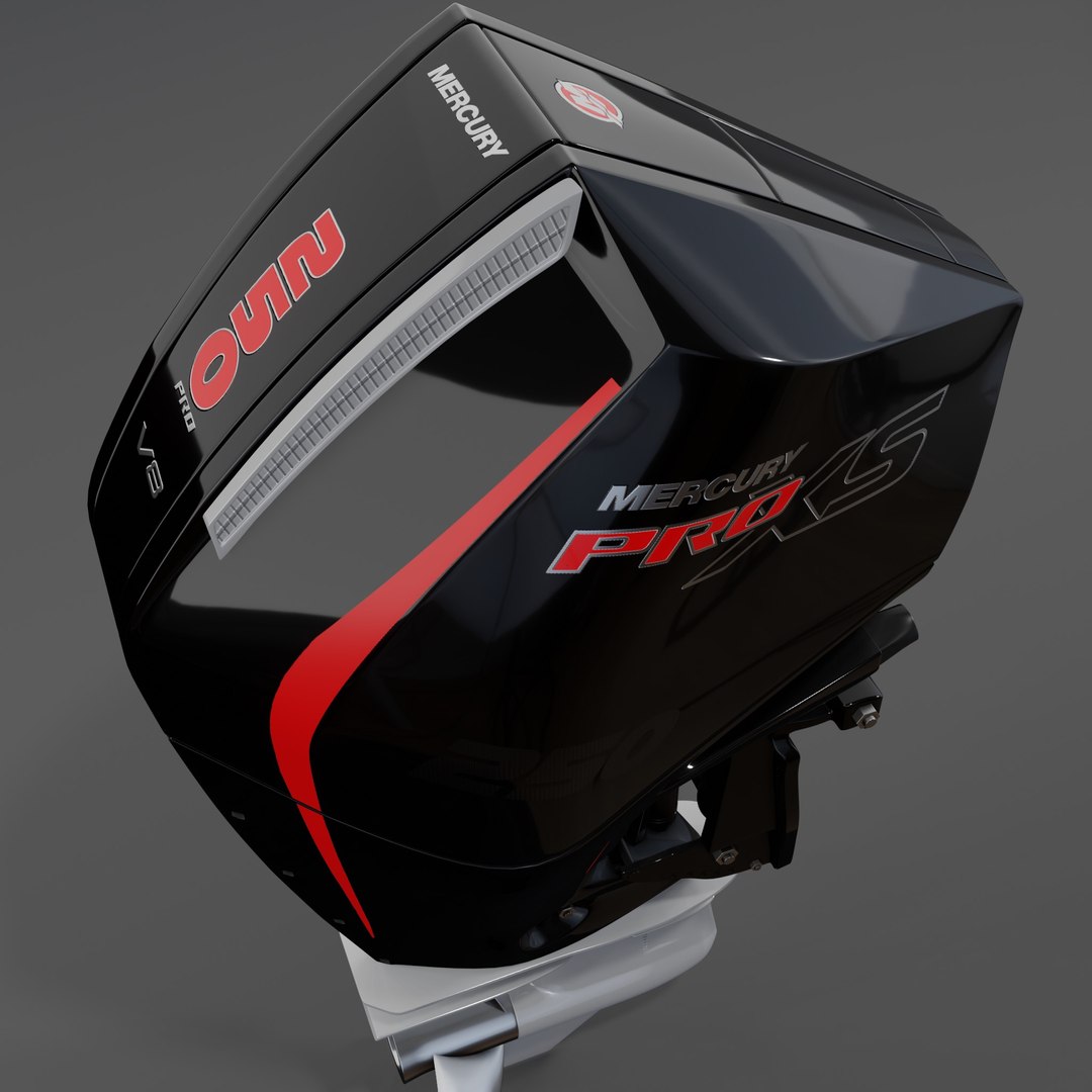 Mercury Pro XS 250 Outboard PBR Model 3D Model - TurboSquid 2241914