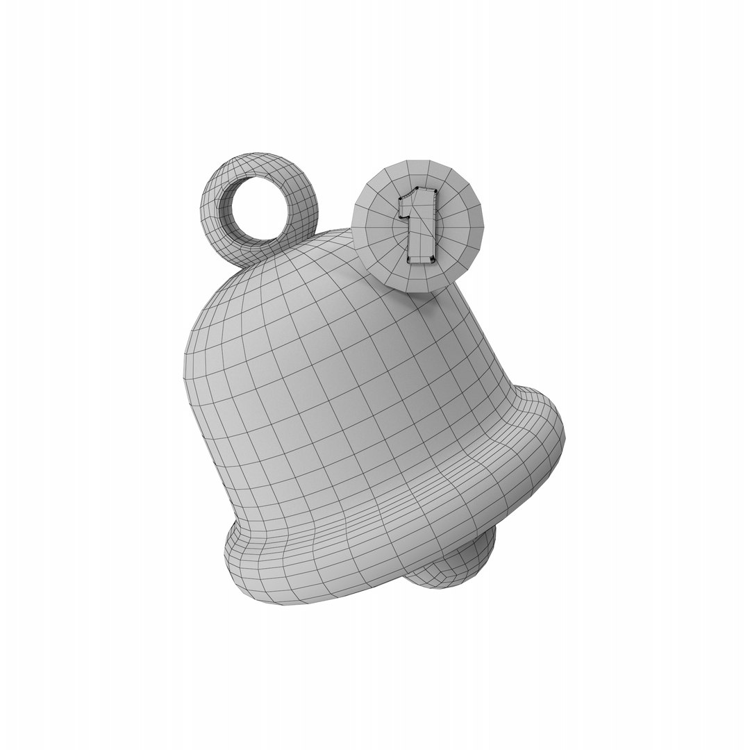 3D Notification Bell Cartoon Model - TurboSquid 2266984