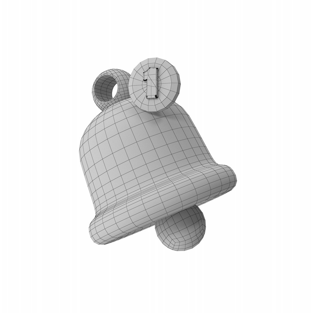 3D Notification Bell Cartoon Model - TurboSquid 2266984