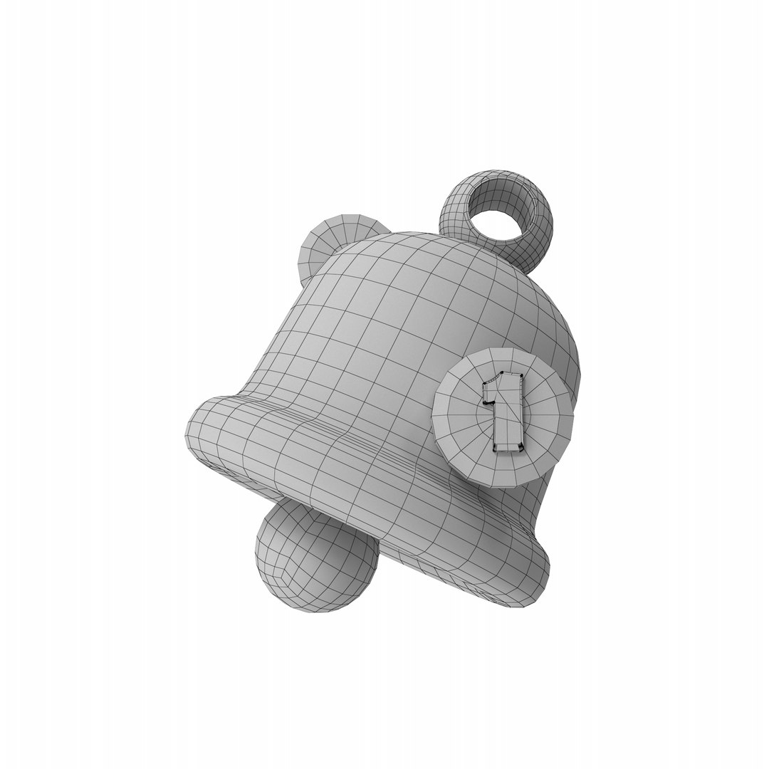 3D Notification Bell Cartoon Model - TurboSquid 2266984