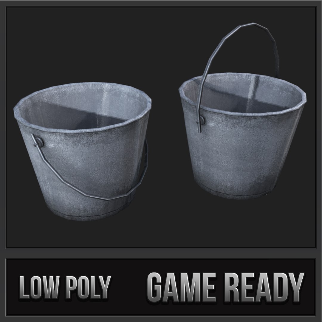 Metal Bucket 01 3d Max