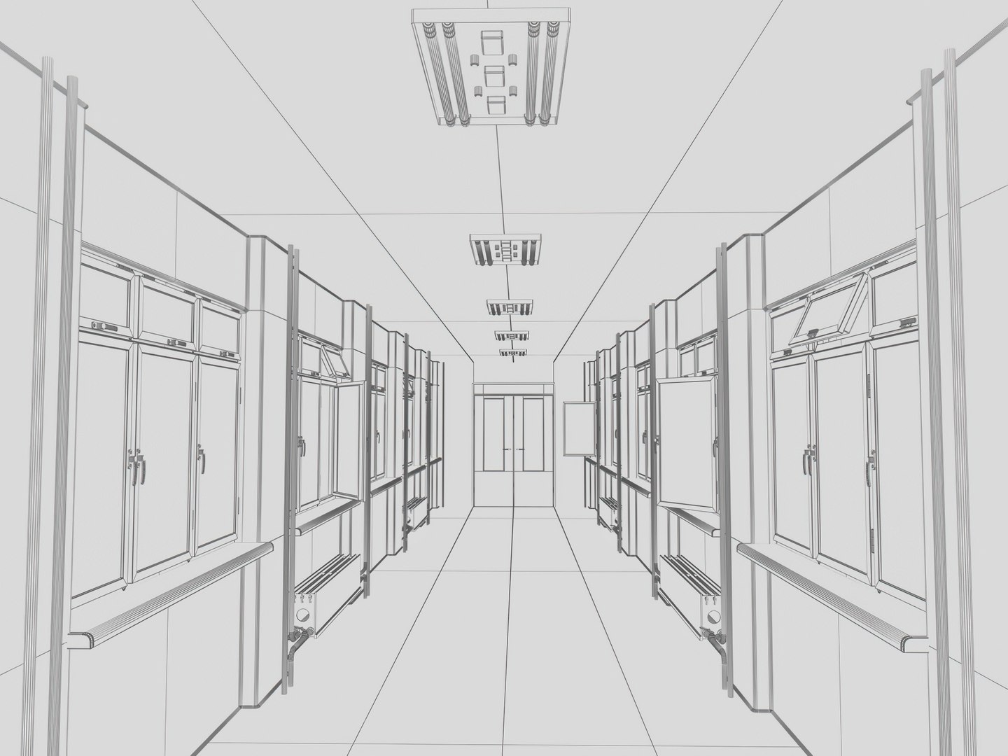 Corridor 3D Model - TurboSquid 2105181