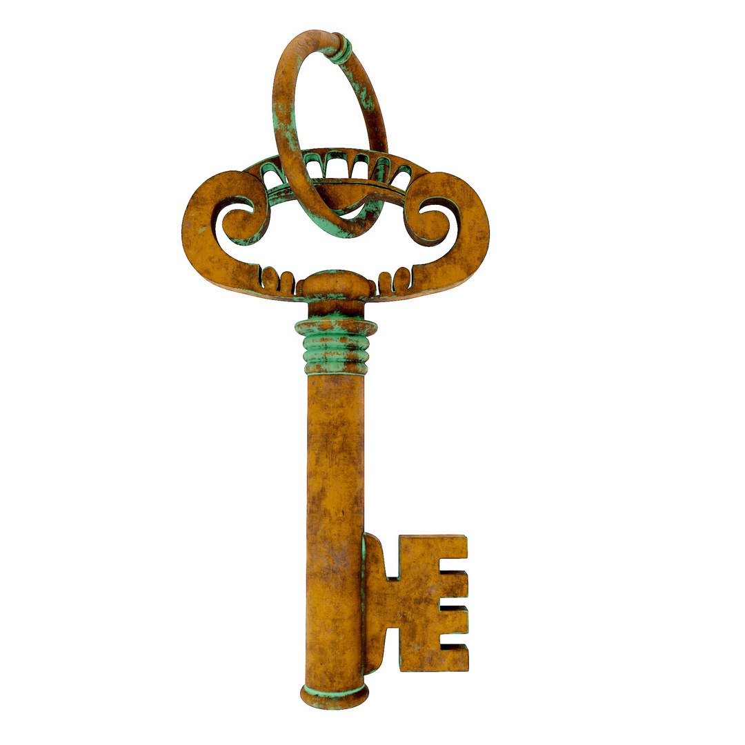 3D Ancient Skeleton Key - TurboSquid 1977754