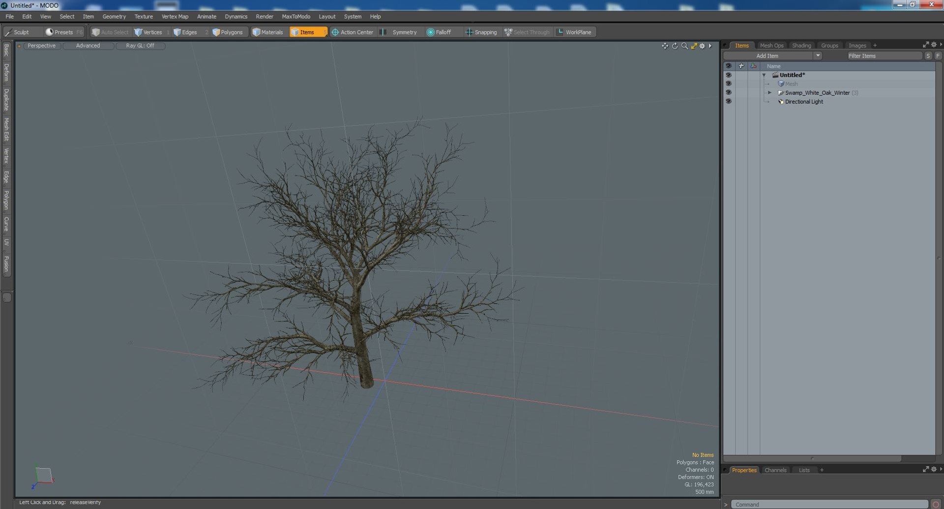 Swamp White Oak Winter 3D Model - TurboSquid 2185714