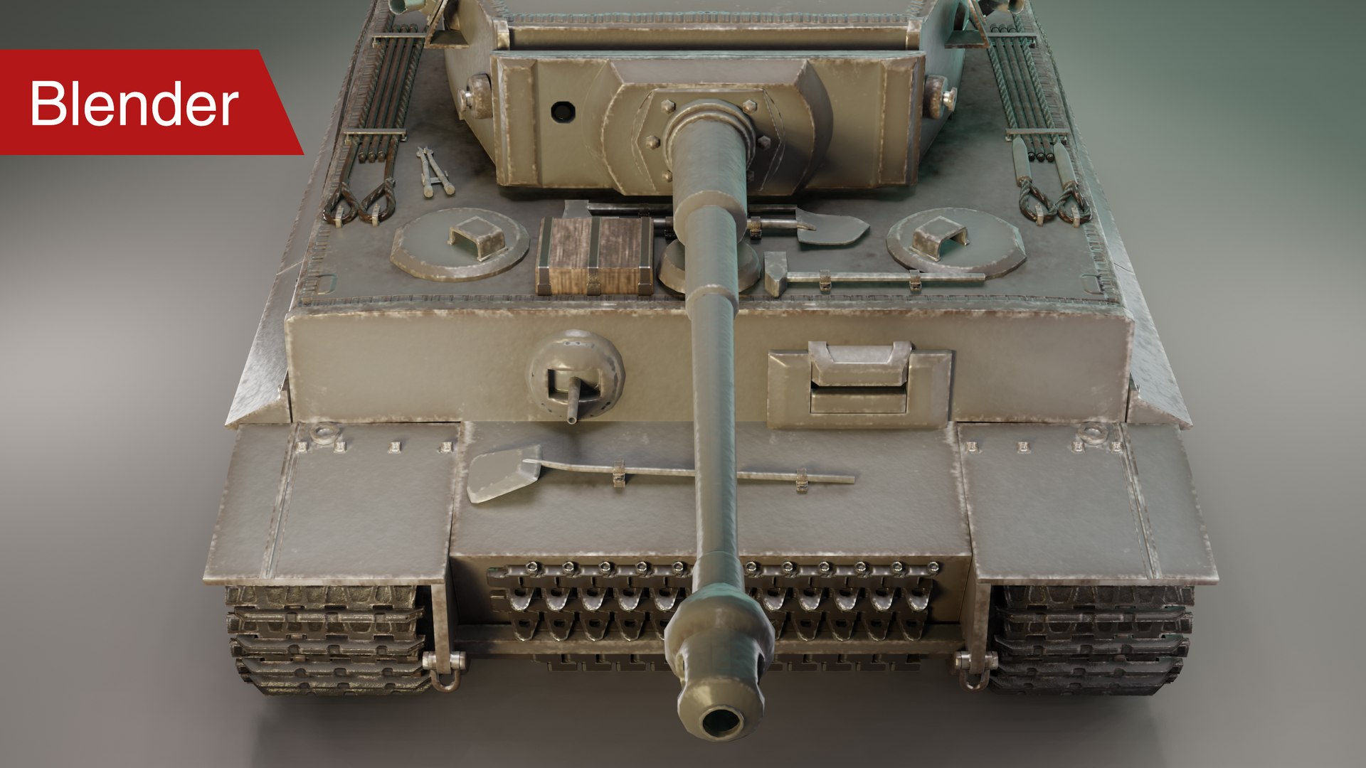 3D Tiger 1 Tank Pbr - TurboSquid 1484547