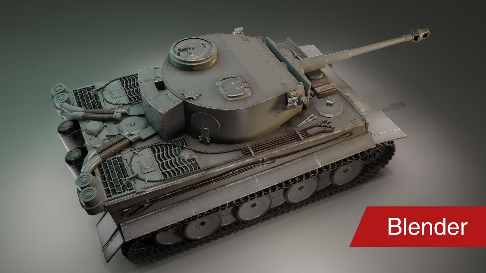 3D Tiger 1 Tank Pbr - TurboSquid 1484547