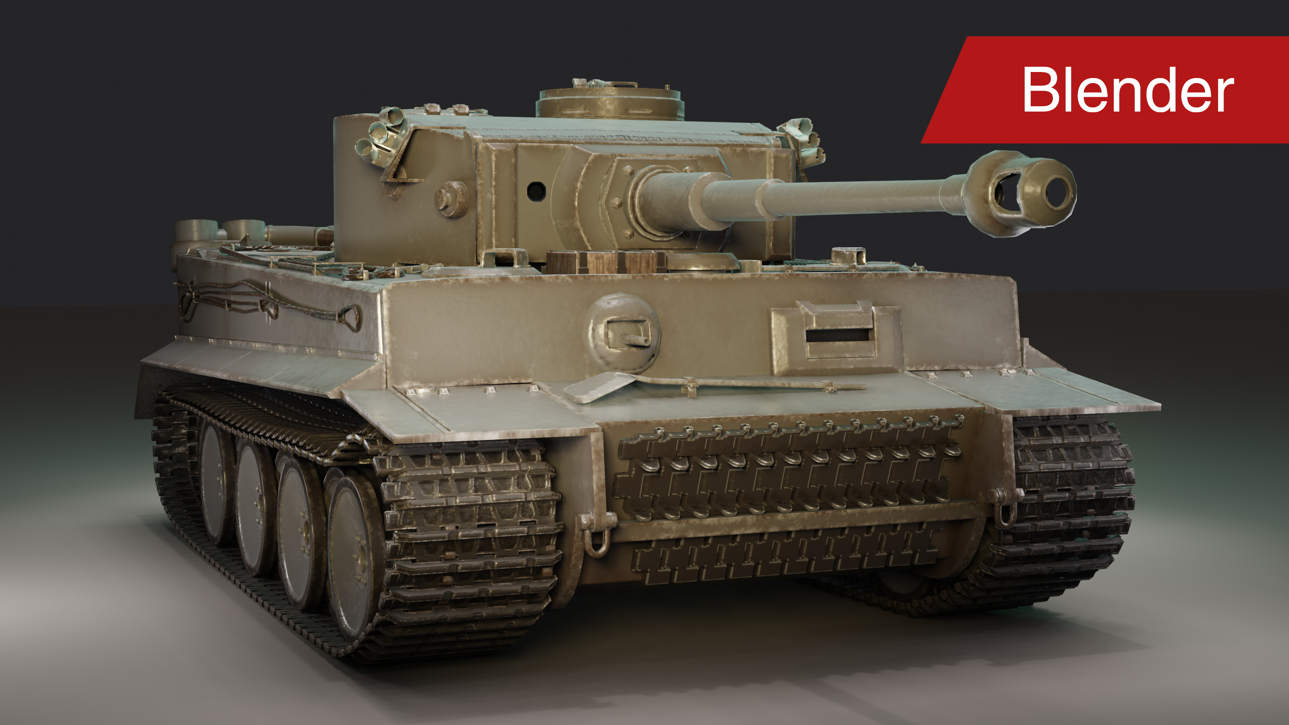 3D модель Tiger 1 Tank - Pz.Kpfw.Tiger Ausf. E (PBR) - TurboSquid 1484547