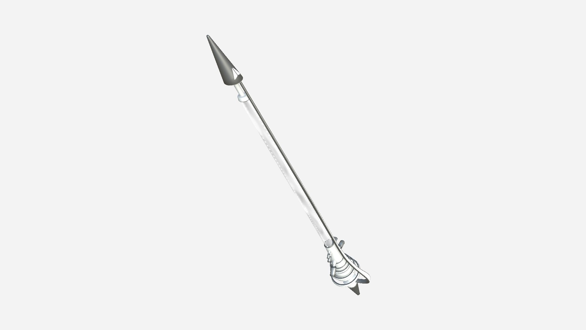 3D SciFi War Lance A06 Full White - Sci Fi Weapon Design - TurboSquid ...