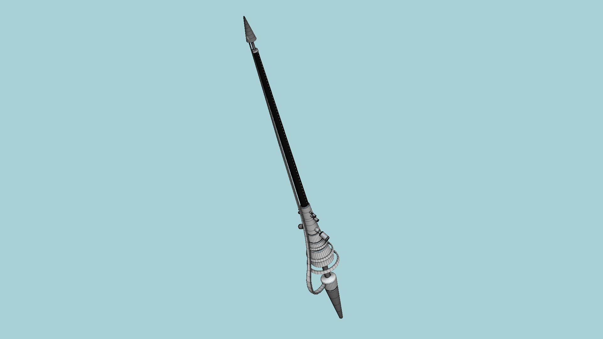 3D SciFi War Lance A06 Full White - Sci Fi Weapon Design - TurboSquid ...