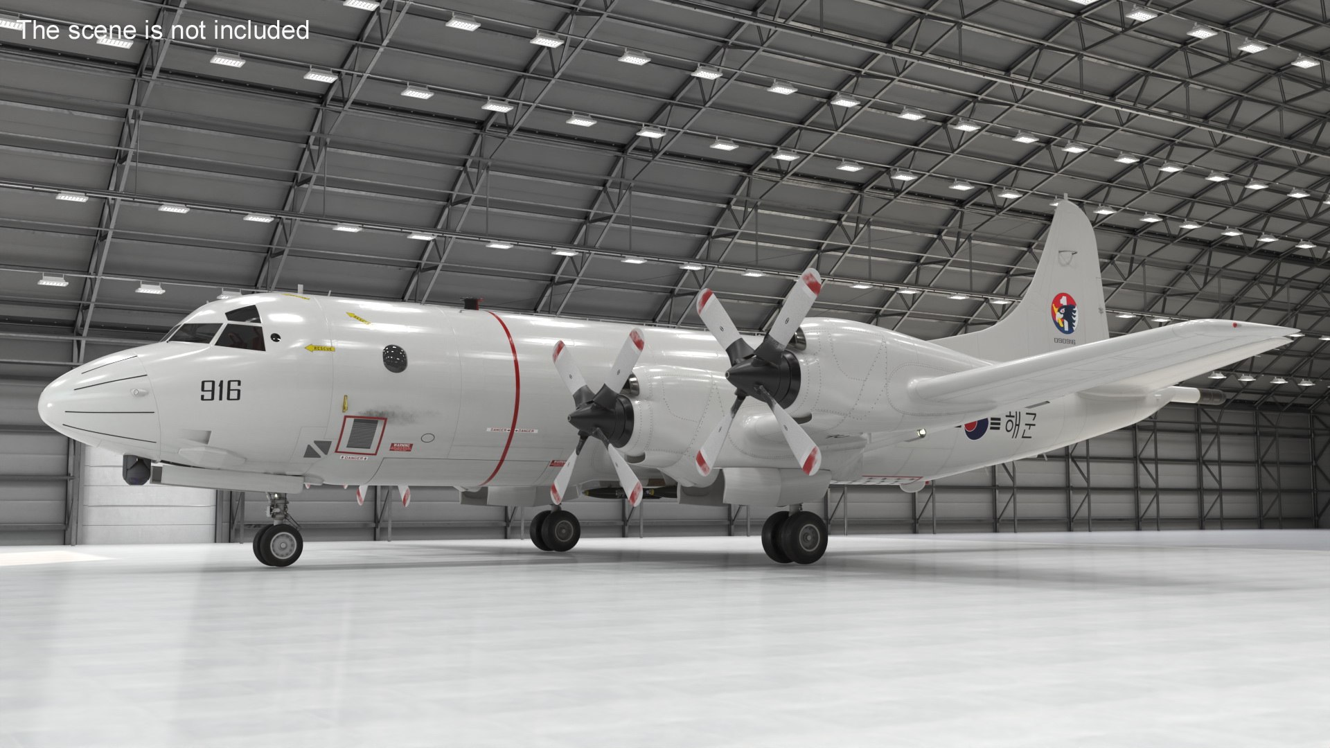 3D South Korea P3 Orion Anti Submarine Plane Rigged Model - TurboSquid ...