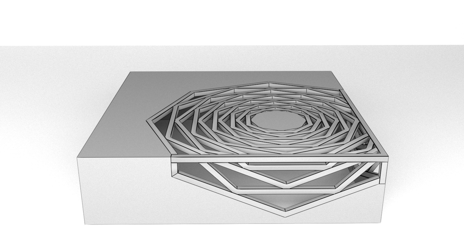 3d model of hanako coffee table vito