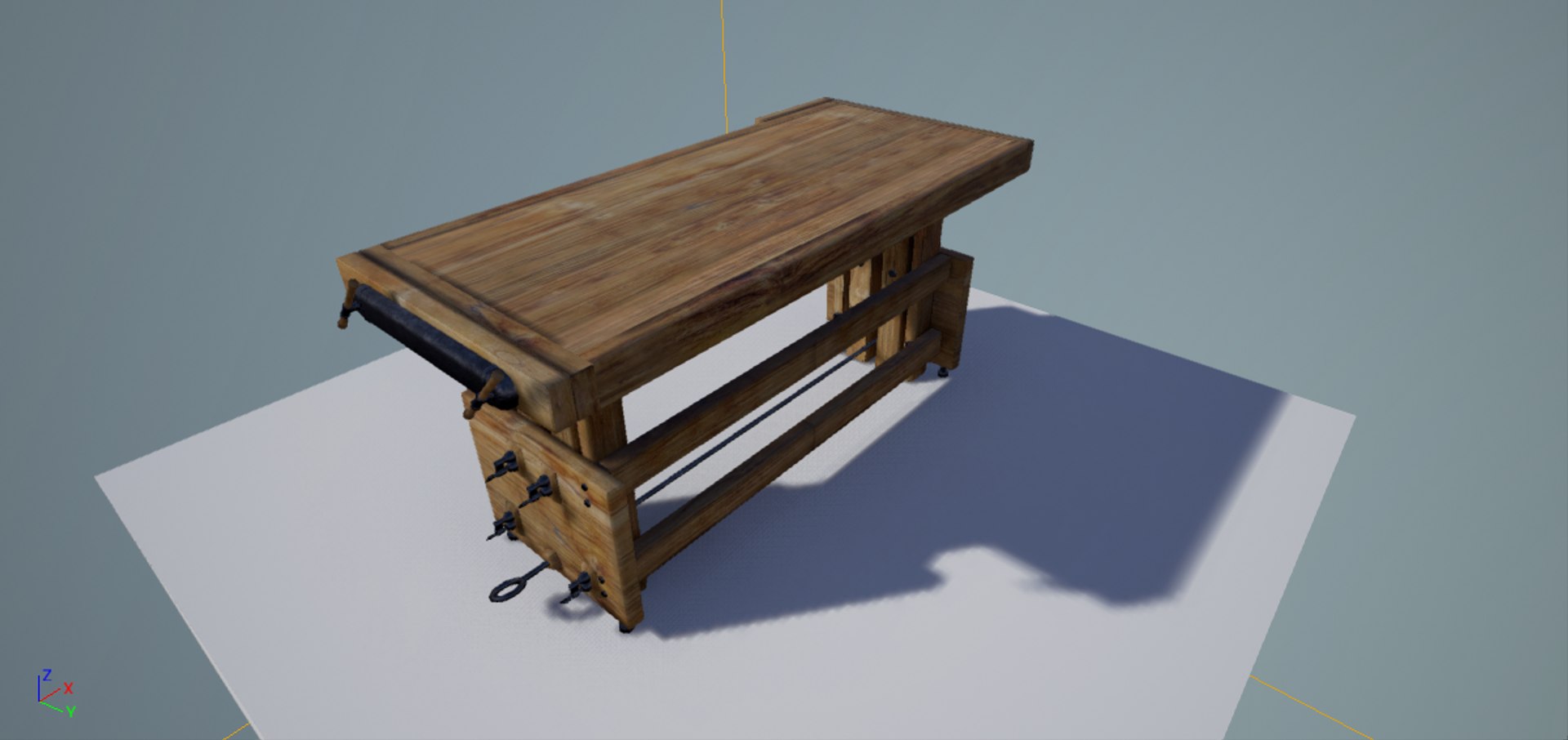 3d Workbench Table Model