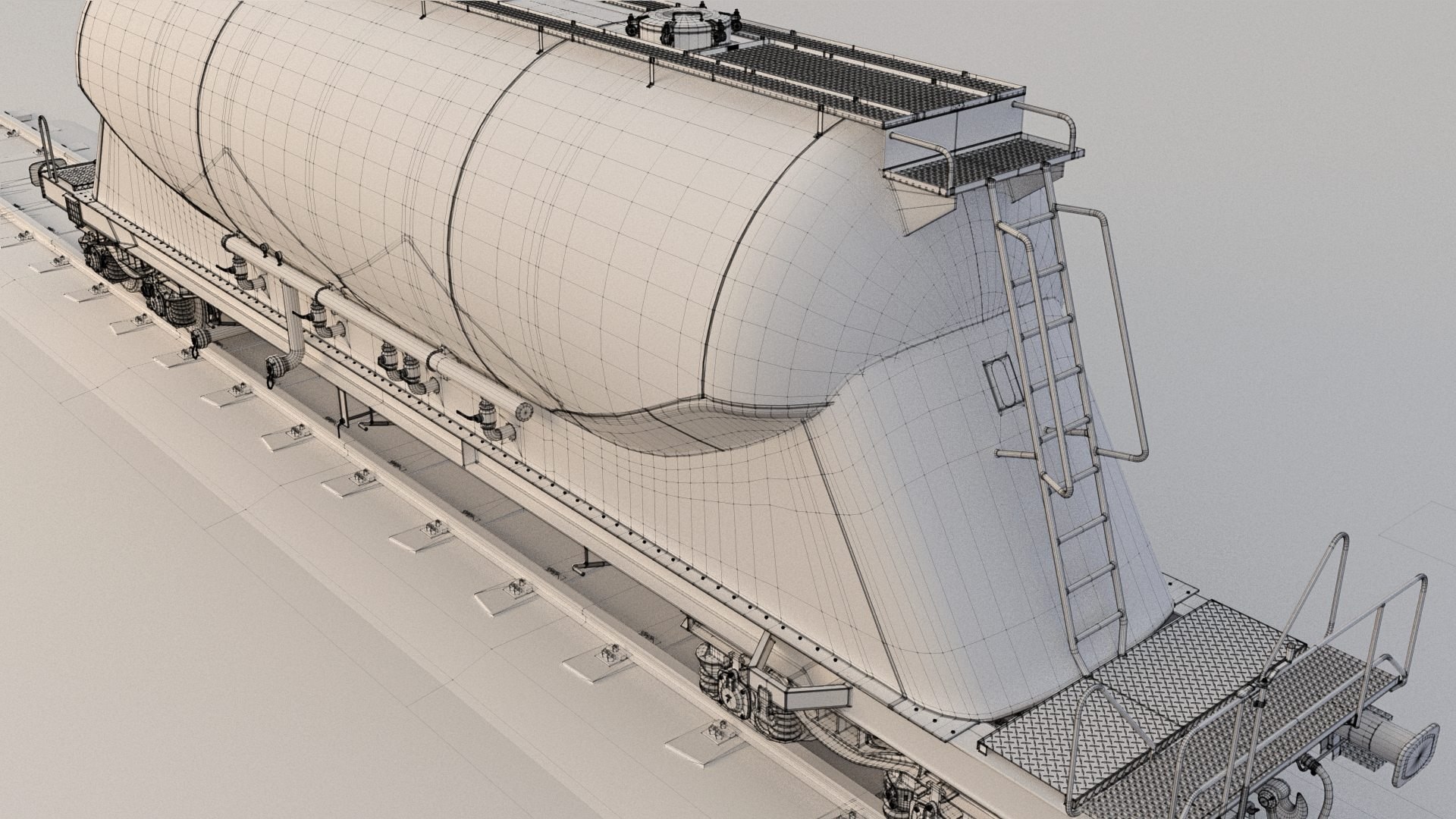 3D train tank tanker model - TurboSquid 1524204