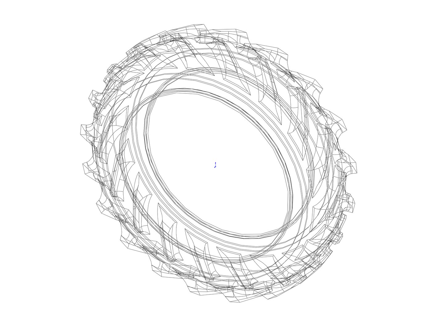 3D Model Field Road Rear Tractor Tires - TurboSquid 2156700
