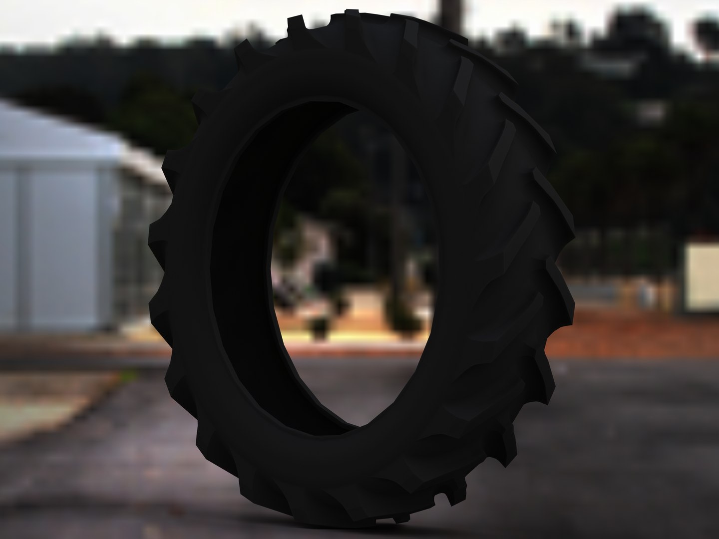 3D Model Field Road Rear Tractor Tires - TurboSquid 2156700