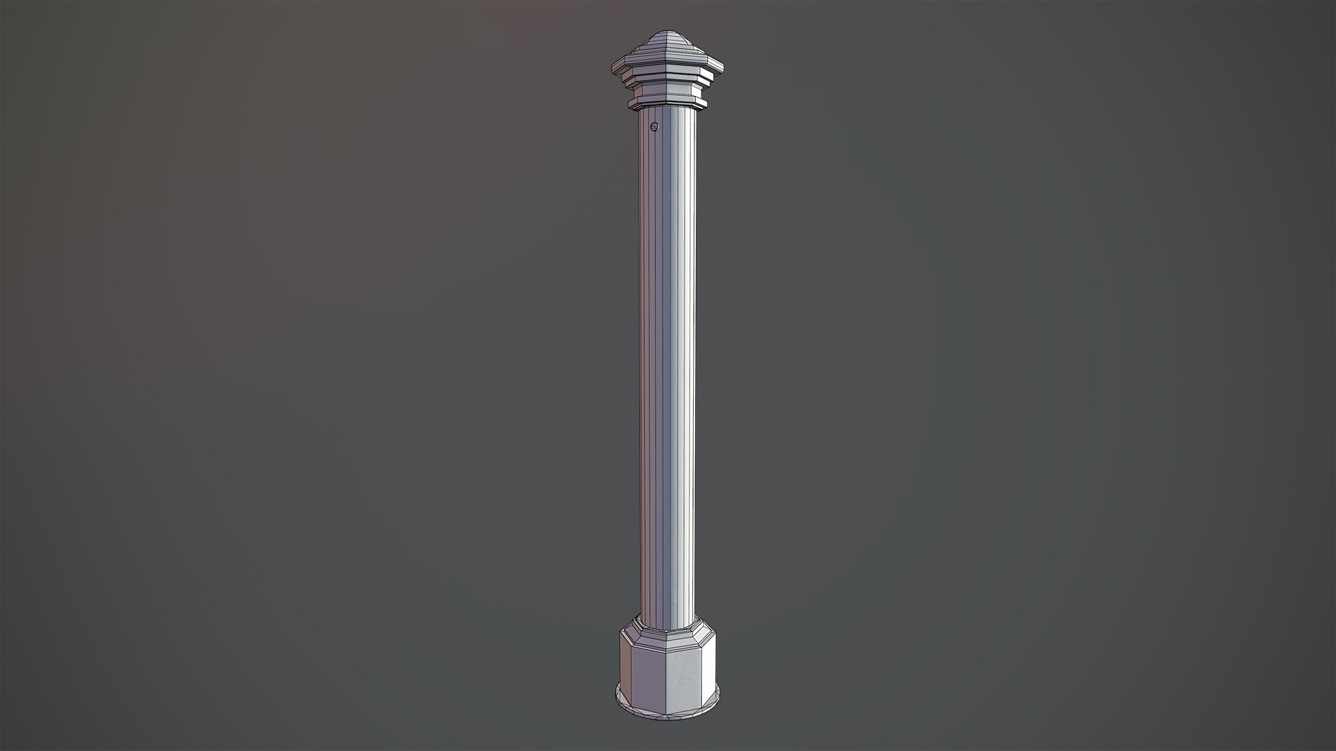 3D Barrier Bollard 3 Red - TurboSquid 1404856