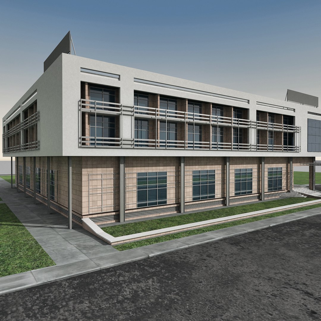 3dsmax Modern Building
