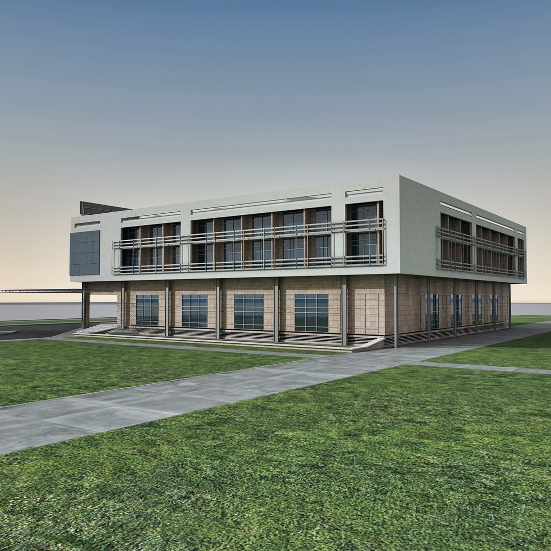3dsmax Modern Building