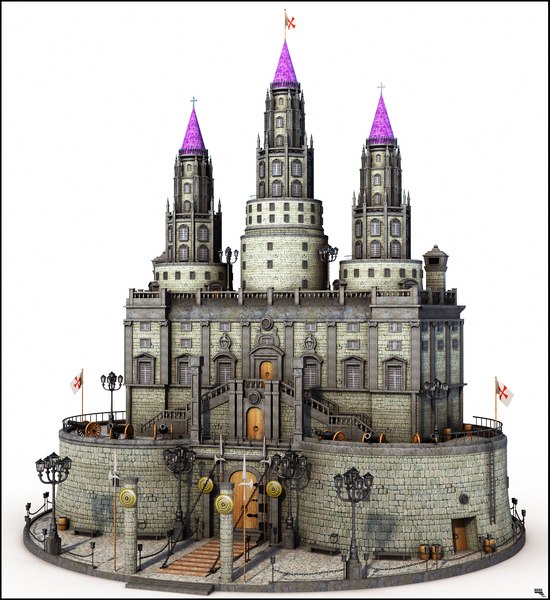Grande castelo medieval Modelo 3D - TurboSquid 1342212