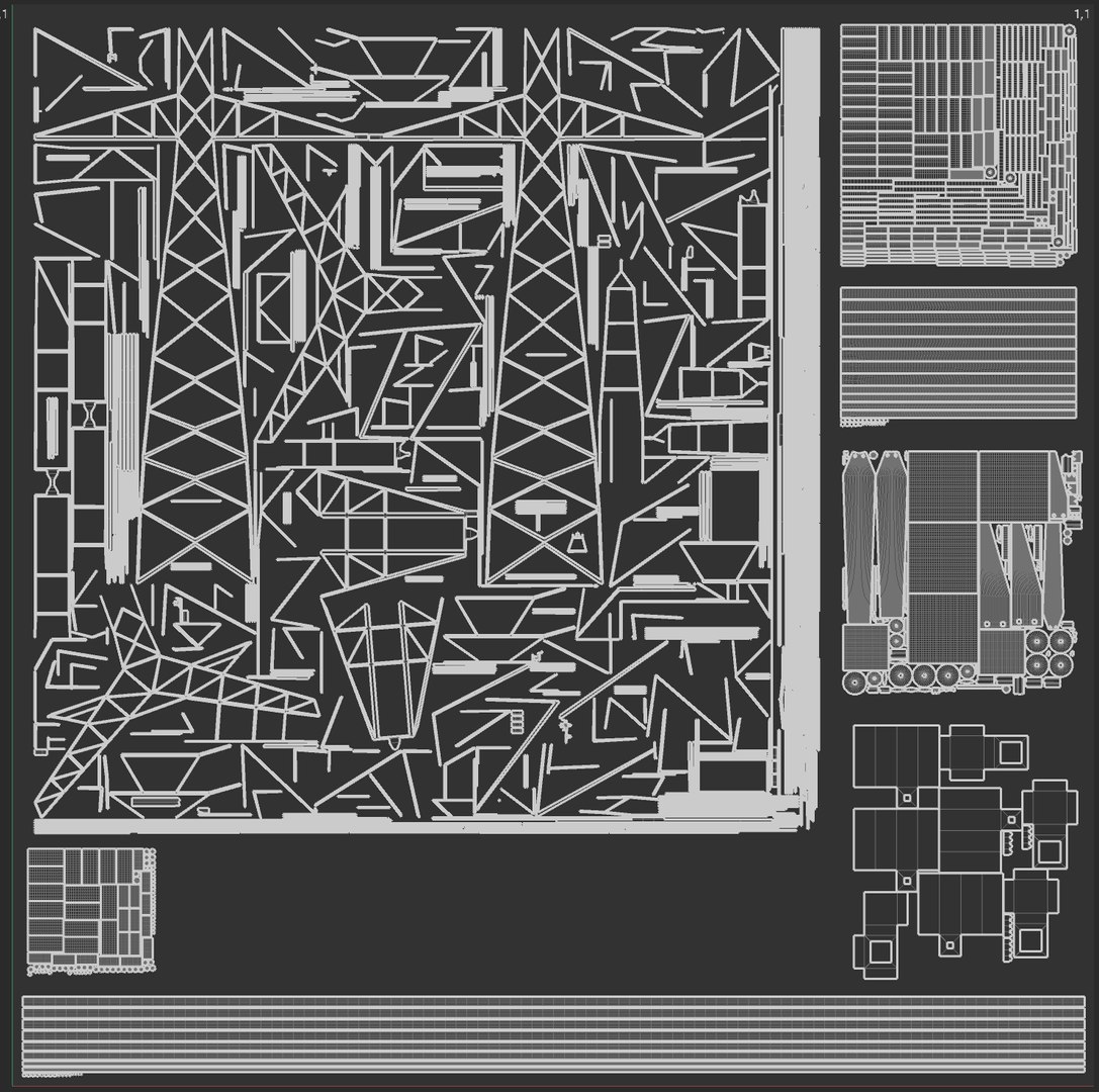 3D Transmission Electrical Broadcast Tower Model - TurboSquid 2078910