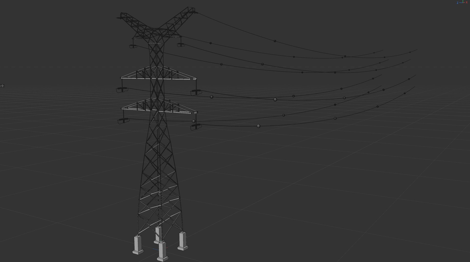 3D Transmission Electrical Broadcast Tower Model - TurboSquid 2078910