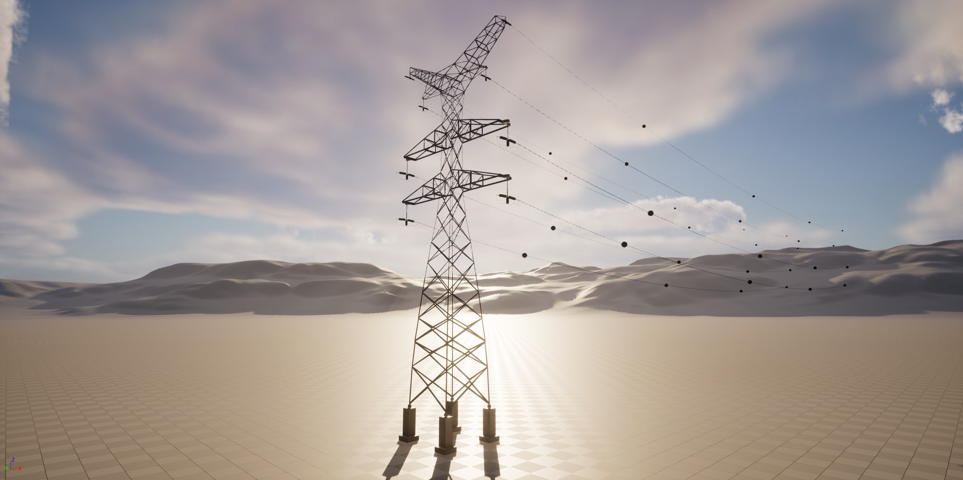 3D Transmission Electrical Broadcast Tower Model - TurboSquid 2078910