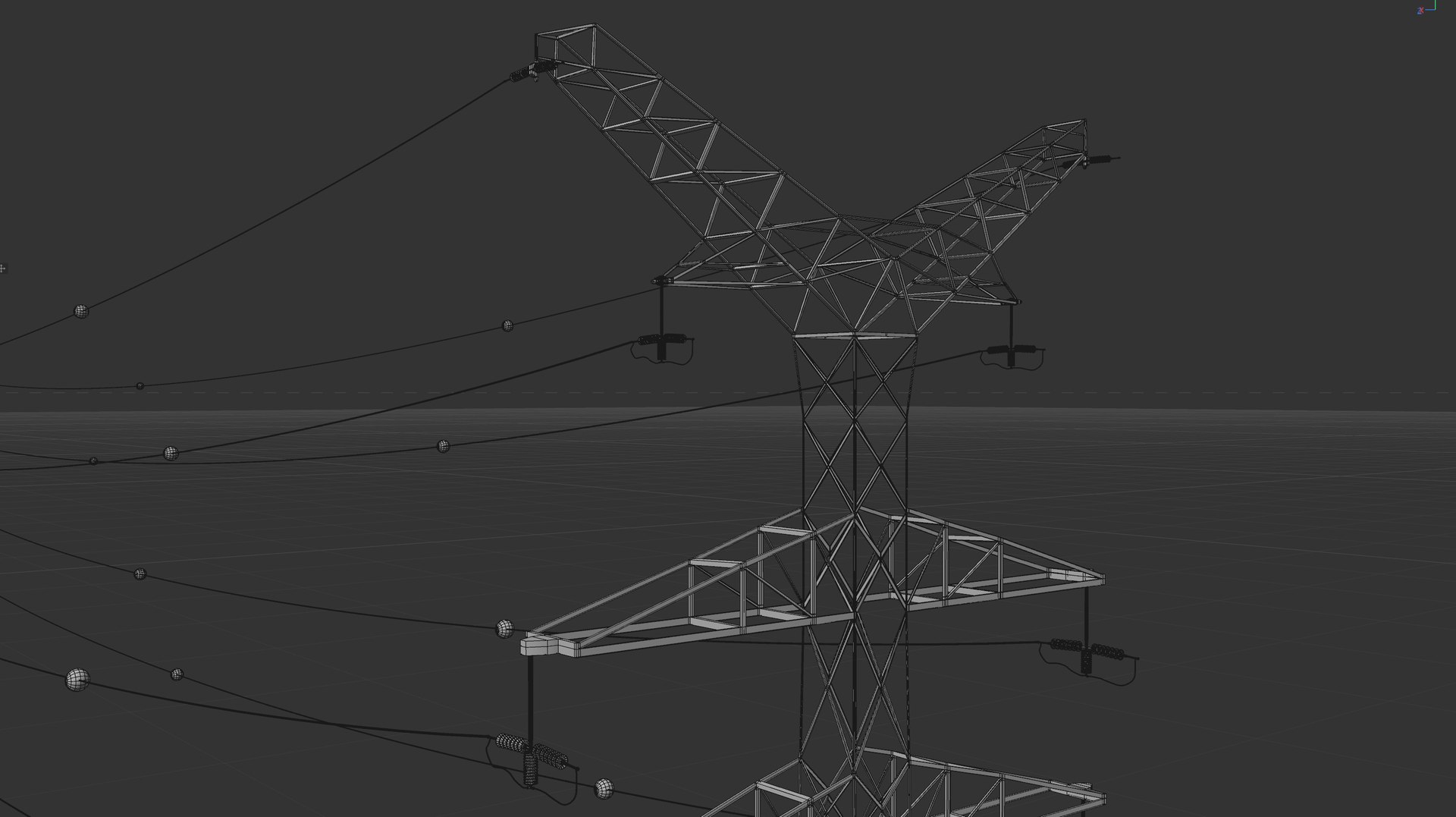 3D Transmission Electrical Broadcast Tower Model - TurboSquid 2078910