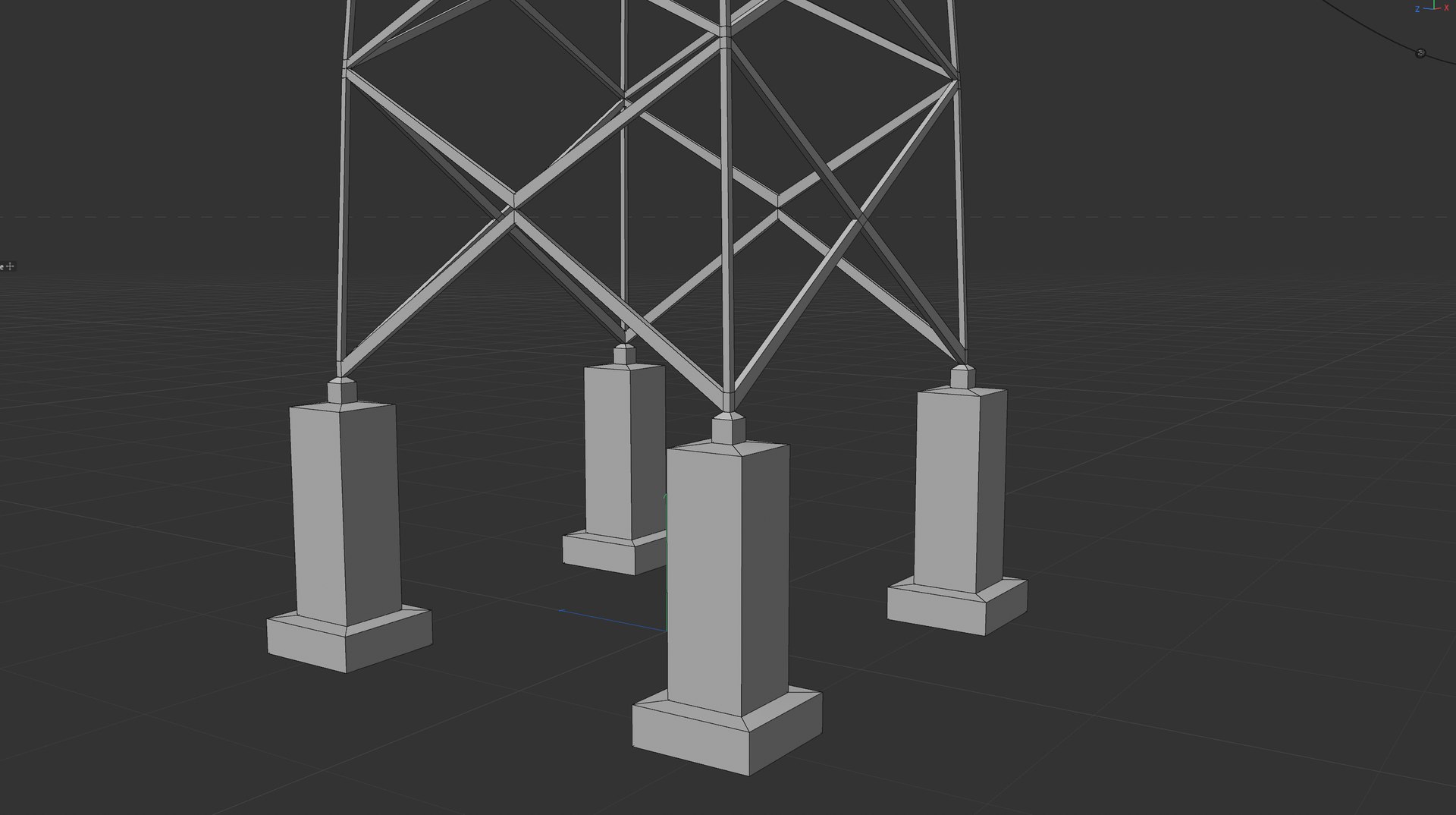 3D Transmission Electrical Broadcast Tower Model - TurboSquid 2078910