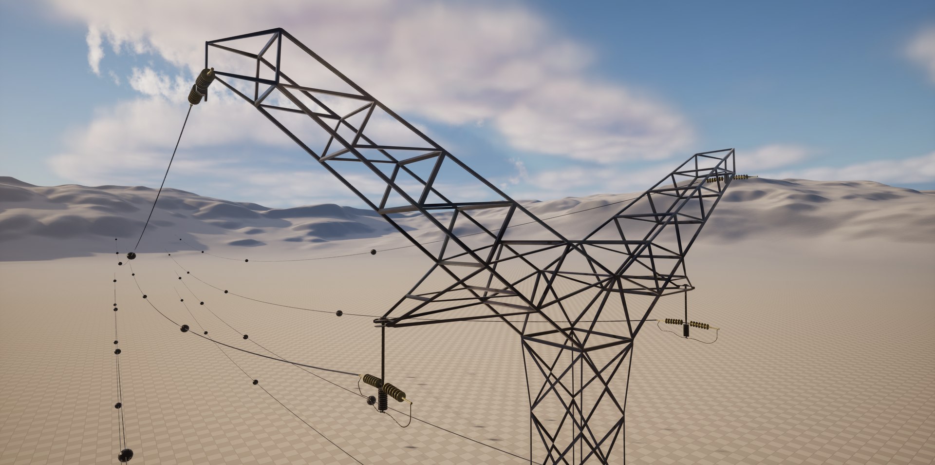 3D Transmission Electrical Broadcast Tower Model - TurboSquid 2078910