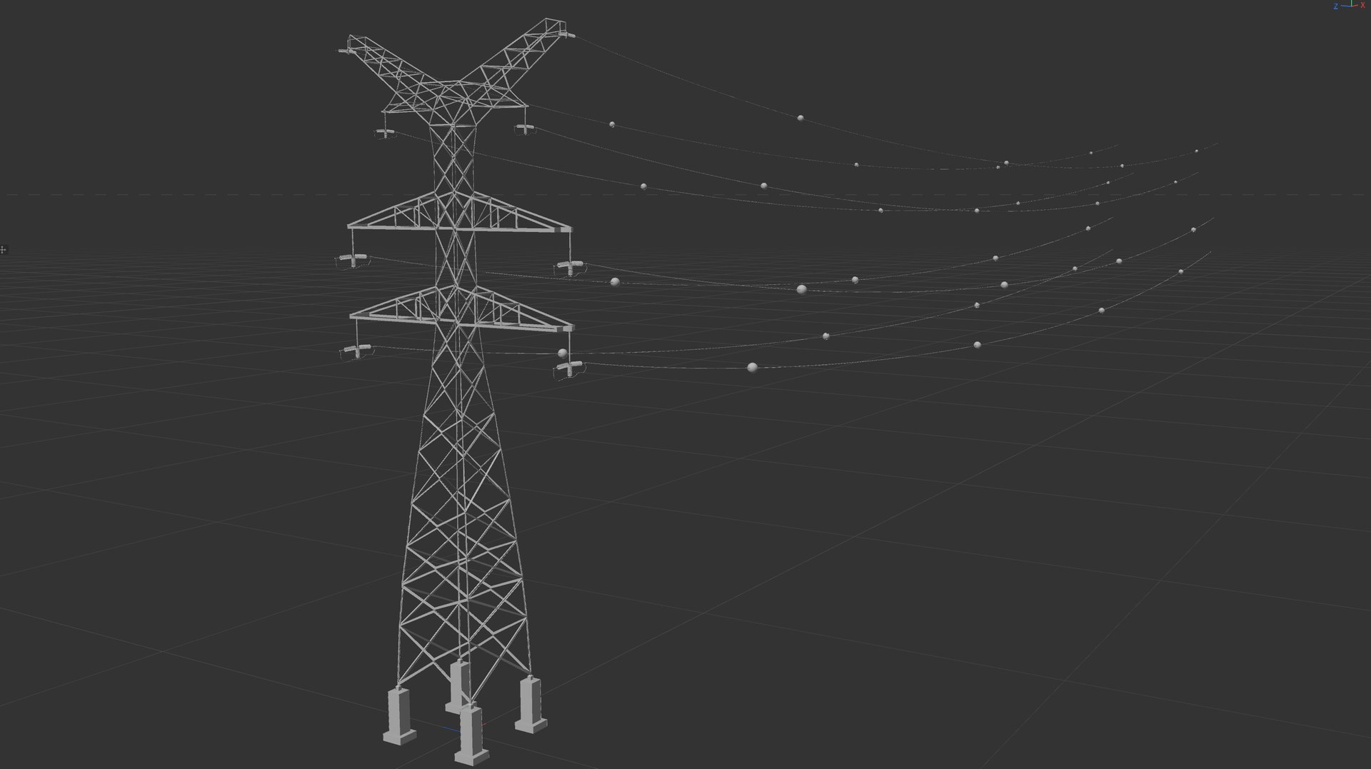3D Transmission Electrical Broadcast Tower Model - TurboSquid 2078910
